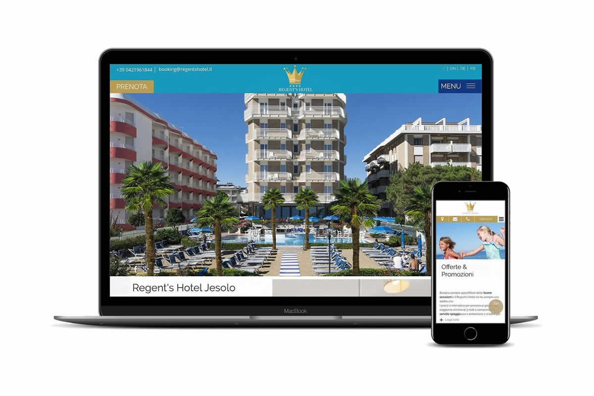 Sito web e Booking Engine - Regent’s Hotel Jesolo - MyComp.it